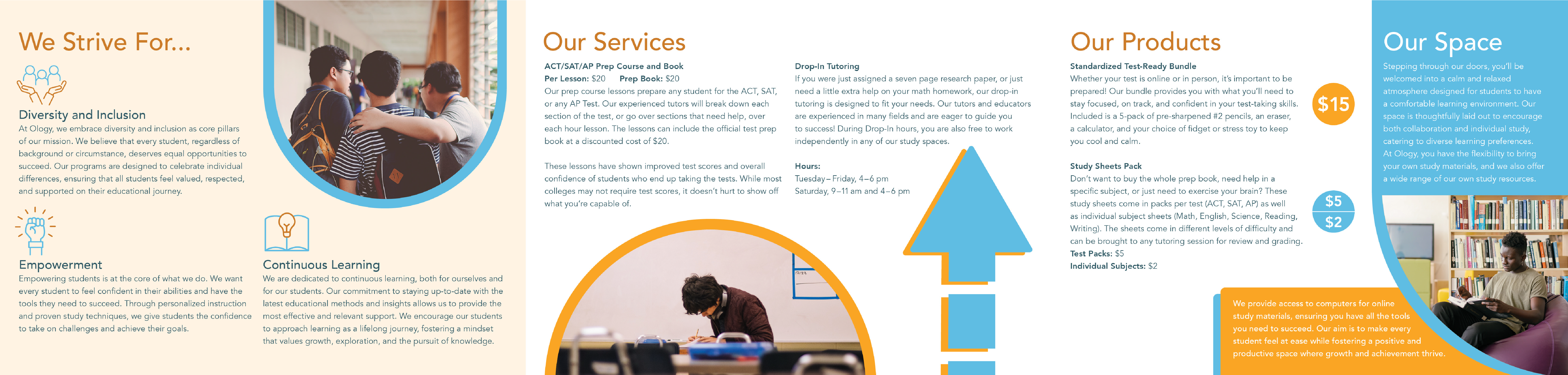 Ology Brochure | Claire Fischer | Graphic Design Portfolio